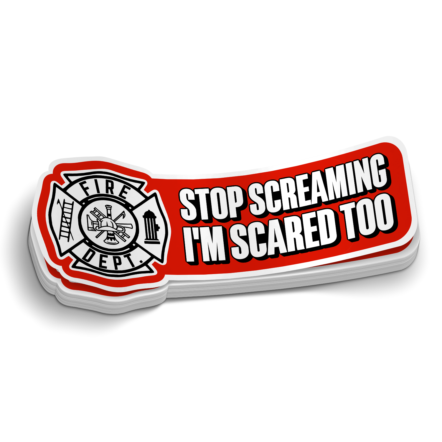 Stop Screaming Fire Sticker – Mountain Up