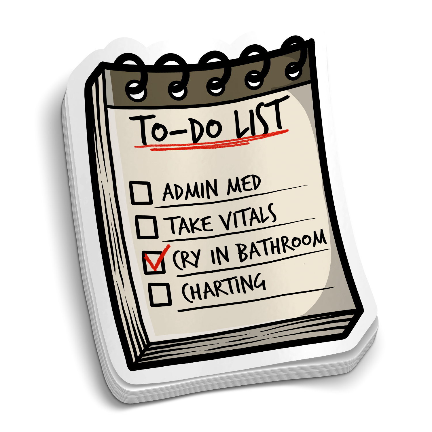 Today's ToDo List Sticker – Mountain Up