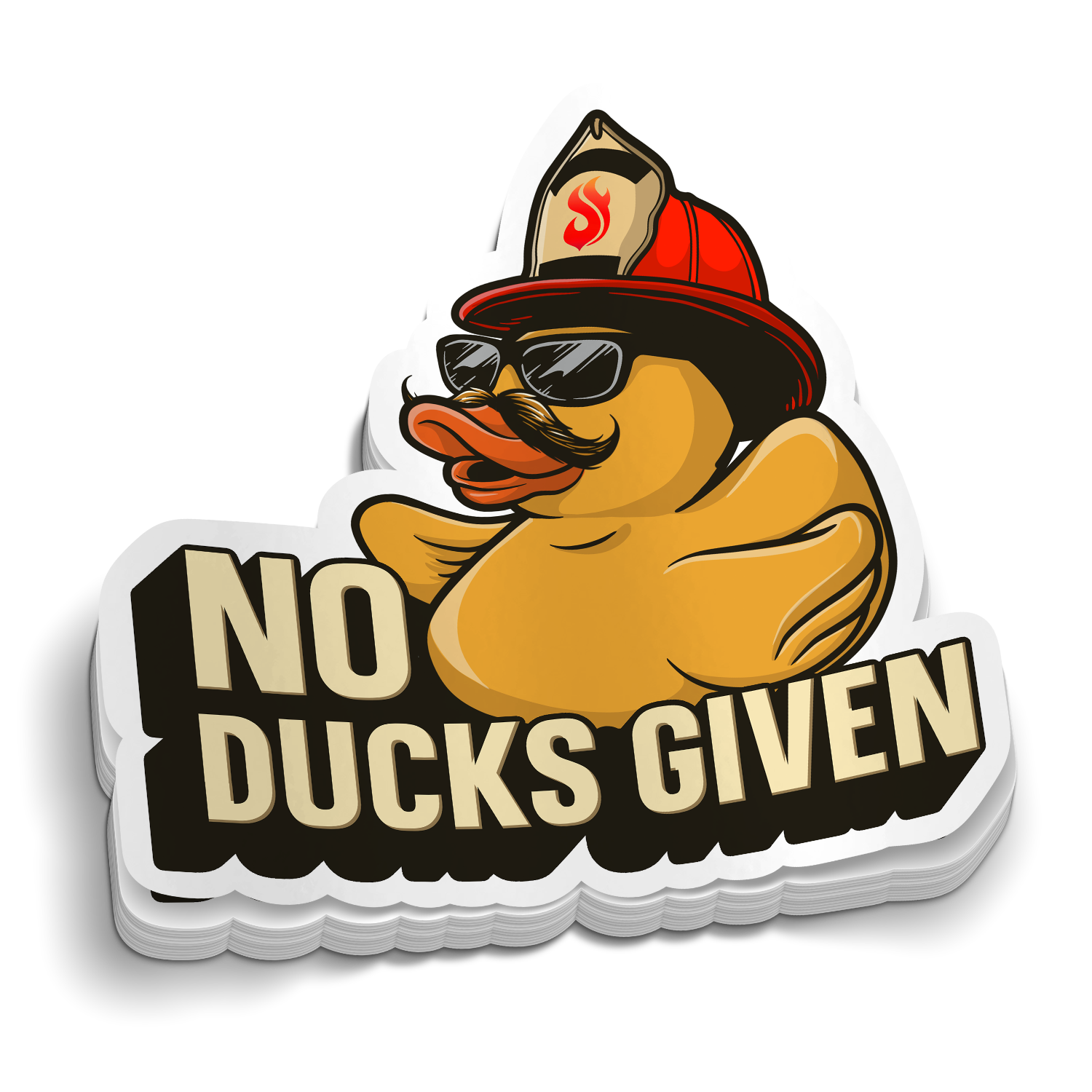 No Ducks Given Firefighter Sticker – Mountain Up